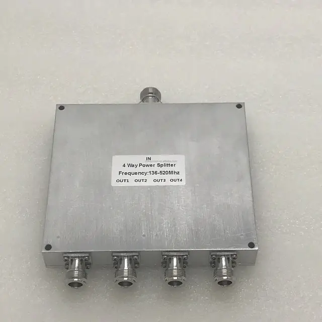 136-520mhz 4 Way Power Splitter/power Divider/power Combiner - Xinlun ...