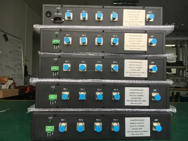 Vhf 4 Way Receiver Multicoupler For Tetra/ Dmr/pdt/mpt Combing System - Xinlun Technology