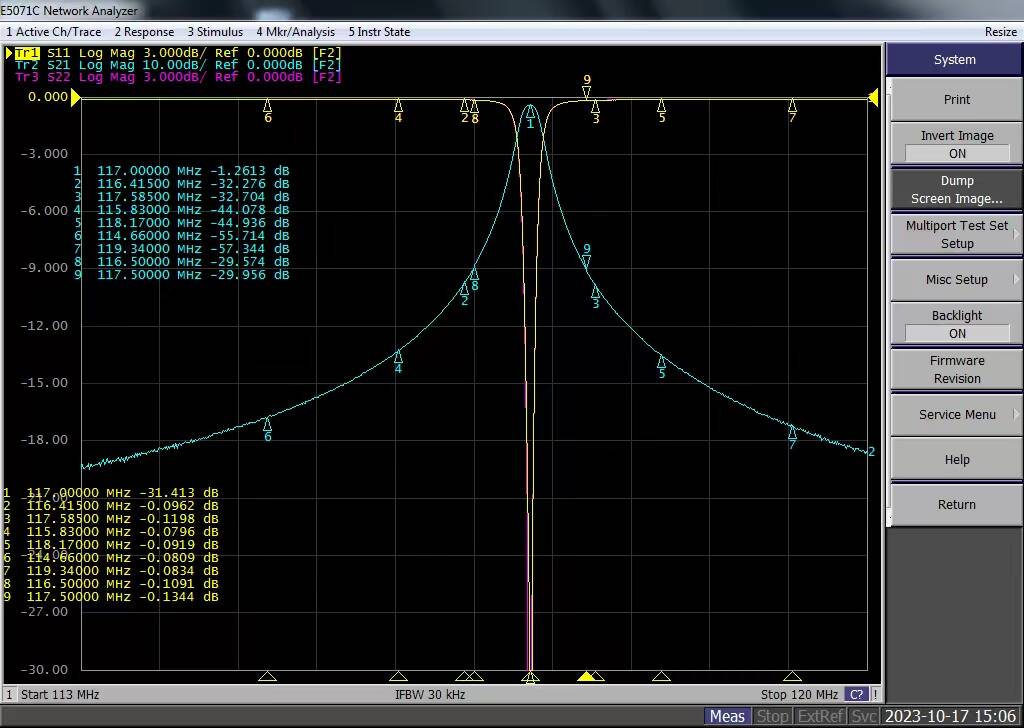 Customization and tuning 117&137MHz Cavity Bandpass Filters - Xinlun ...